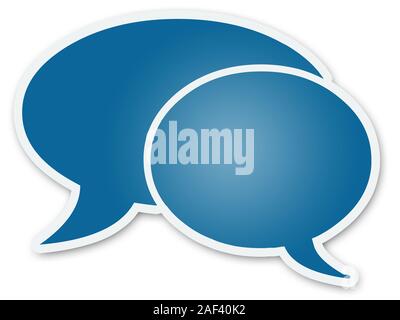 Social Media Blog Chat Icon Concept Stock Photo - Alamy
