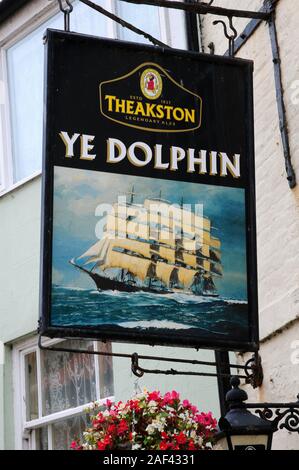 The Dolphin Pub Sign uk pub signs uk english pub signs uk Cut Out Stock ...