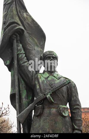 Budapest, Hungary. Soviet communist statues of heroic soldiers at ...