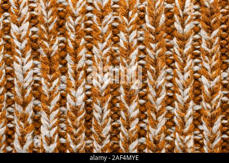 Brown and white abstract craft knit background closeup Stock Photo - Alamy