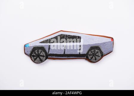 Tesla Cybertruck electric car on display at the Goodwood Festival of ...