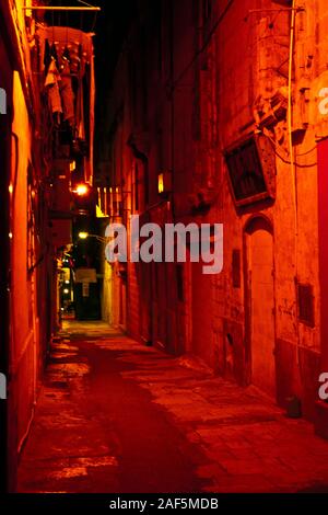 Malta's own Red Light District: Strait Street in Valletta Stock Photo ...