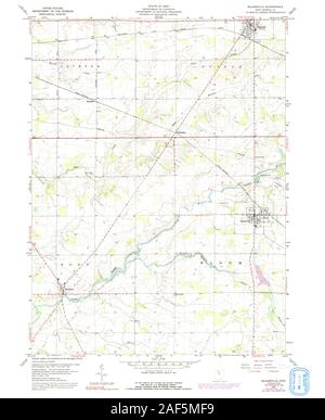 Bloomville, Ohio, map 1960, 1:24000, United States of America by ...