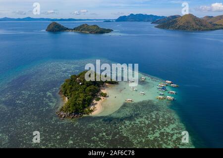 Aerial view of CYC beach,Coron,Palawan,Philippines Stock Photo - Alamy