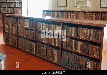 Old books in the Library of Coimbra, Portugal Stock Photo - Alamy
