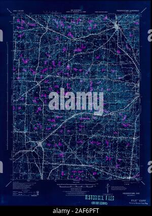 Fredericktown, Ohio, map 1943, 1:62500, United States of America by ...