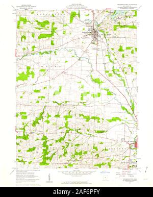 Fredericktown, Ohio, map 1961, 1:24000, United States of America by ...