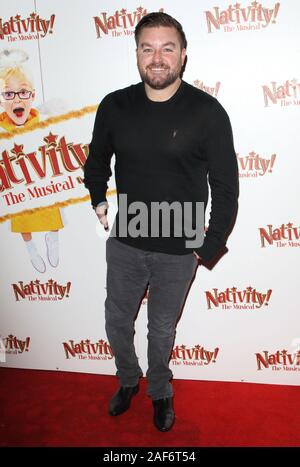 Alex Brooker attends the press night performance of "Nativity! The ...