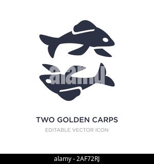 Golden Glossy Fish Icon on a White Background Stock Vector Image & Art ...