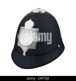 British Police Bobby Helmet Hat Isolated Stock Photo - Alamy