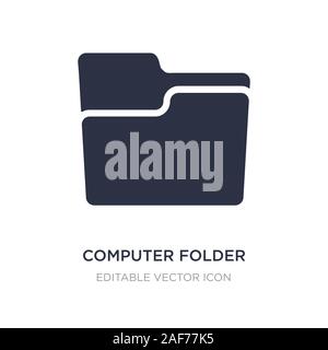 computer folder icon on white background. folder sign. flat style ...