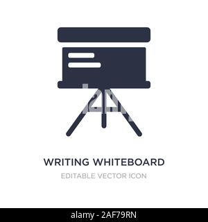 student writing on a whiteboard vector icon modern simple vector ...