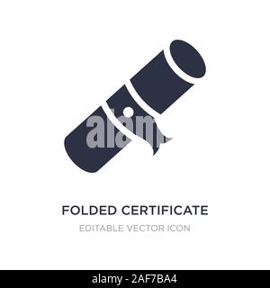 Folded diploma icon on white background Stock Vector Image & Art - Alamy