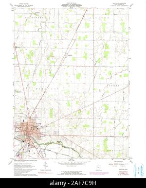 Kenton, Ohio, map 1961, 1:24000, United States of America by Timeless ...