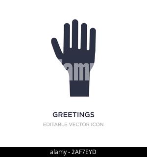 Greetings icon. Simple element from digital disruption collection. Line ...
