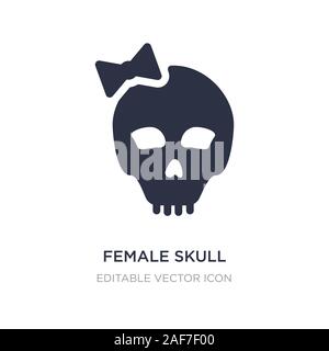 Simple skull icon isolated on white background. Vector illustration ...