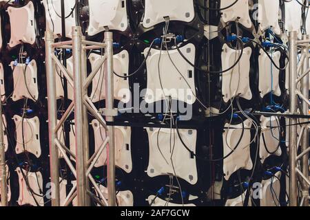 Modular LED display for a display screen wall to project video walls on ...