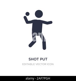 Track and Field Athlete in Shot Put Coloring Page Stock Vector Image ...