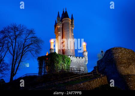 Wilhelmsturm castle on the hill at Dillenburg Stock Photo - Alamy