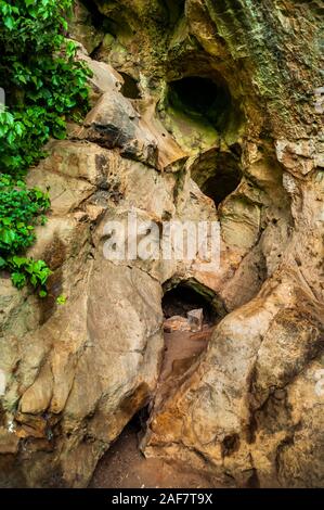 Pin Hole Cave and Dog Hole cave, Creswell Crags, Derbyshire ...