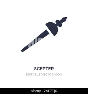 Scepter icon. Simple element from digital disruption collection. Line ...