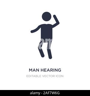 Music headphone stick figure vector illustration. Hand drawn simple ...