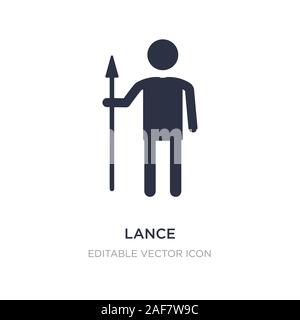 lance icon Vector symbol or sign set collection in black and white ...