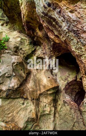 Pin Hole Cave and Dog Hole cave, Creswell Crags, Derbyshire ...