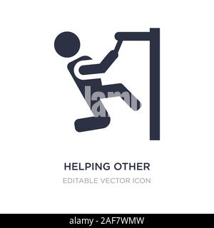 Helping each other isolated cartoon vector illustrations Stock Vector ...