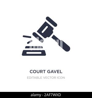 Legal gavel icon. Simple illustration of legal gavel vector icons set ...
