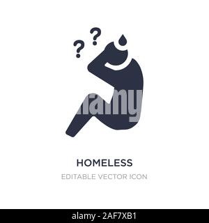 Homeless Simple vector icon. Illustration symbol design template for ...