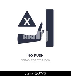 Prohibition sign vector - no pushing, do not push Stock Vector Image ...