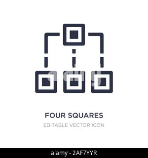 four color squares simple symbol logo design. Stock vector illustration ...