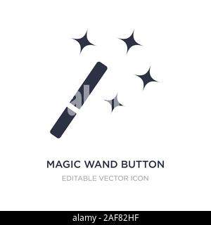 Wand in hat icon. Simple illustration of wand in hat vector icon for ...