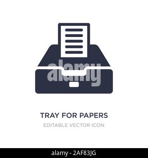 Paper tray icon cartoon vector. Office rack. Ream stack equipment Stock ...