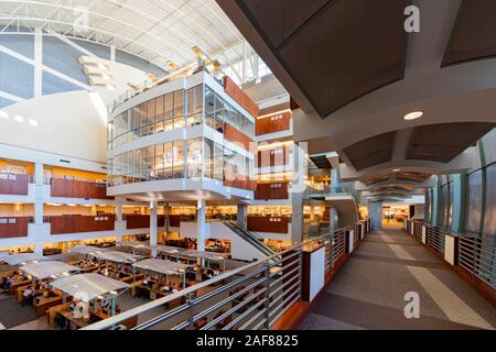 Las Vegas, NOV 23: Interior view of the famous Lied Library of UNLV on ...