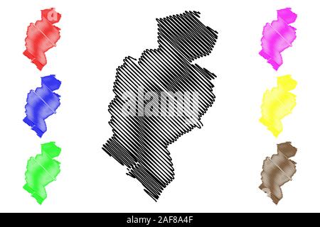 Rivercess County (Counties of Liberia, Republic of Liberia) map vector ...