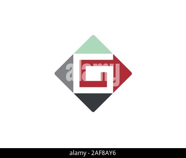 Letter F Logo inside a Triangle with creative Cut Design. Serif Letter ...