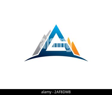 Letter k and natural landscape, nature monogram design isolated on ...