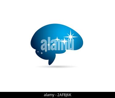 Simple Artificial intelligence brain concept icon Stock Vector Image ...