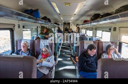 El Chepe Train First Class Passengers, Chihuahua State, Mexico Stock ...