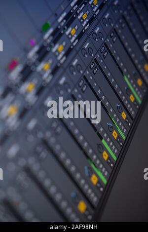 Screen of Sound and Music Editing Application. User Interface of DAW ...