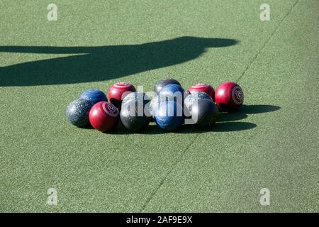 Lawn bowling balls Stock Photo - Alamy