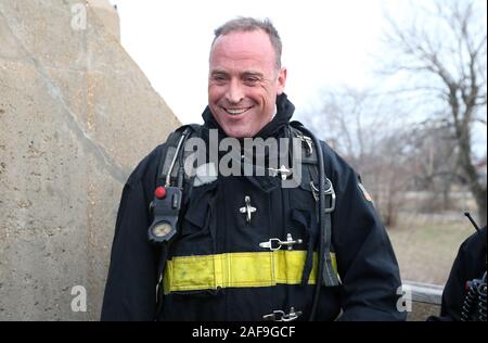Firefighters in firefighting gear on board Quantum of the Seas cruise ...