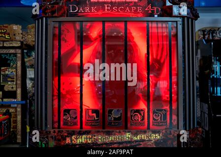 Scary figure. Amusement arcade horror game Stock Photo - Alamy