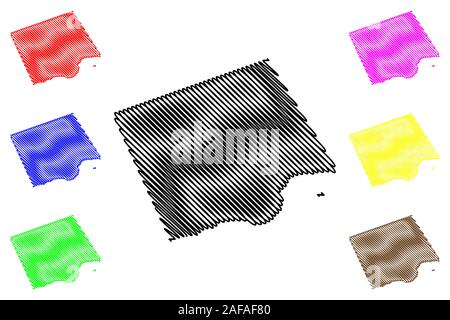 Dhofar Governorate (Sultanate of Oman, Governorates of Oman) map vector ...