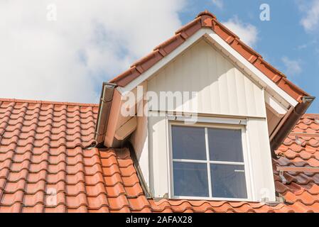 New dormer with wooden cladding Stock Photo - Alamy