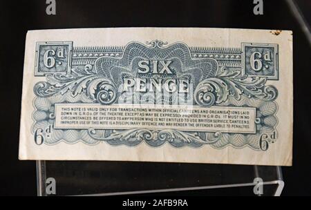 British Military Authority Bank Note - One Shilling Stock Photo - Alamy