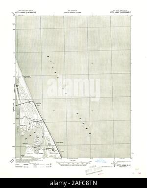 A map of Kitty Hawk, North Carolina marked with a push pin Stock Photo ...