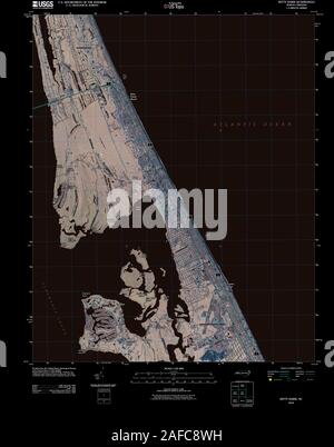 A map of Kitty Hawk, North Carolina marked with a push pin Stock Photo ...